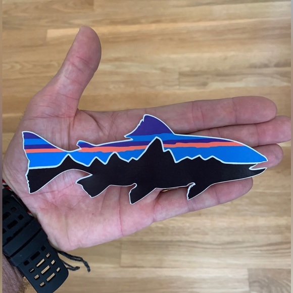 Wall Decor | Patagonia Sticker Fitz Roy Trout Fishing Camping Hiking ...